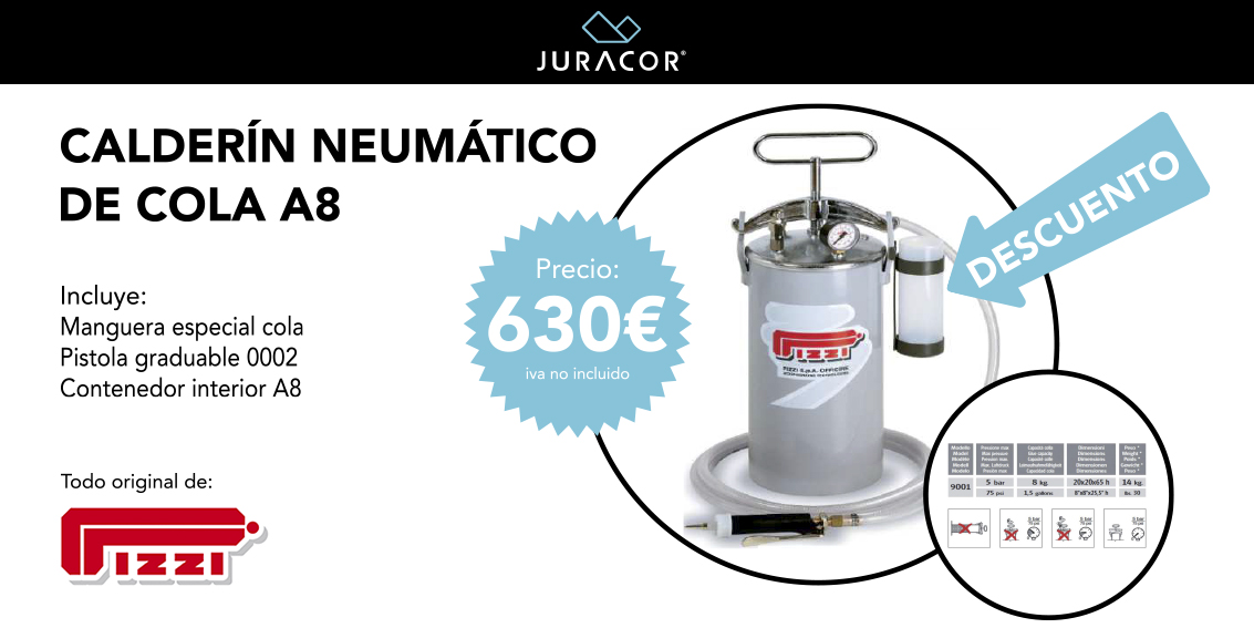 Calderín neumático de cola A8 - Juracor